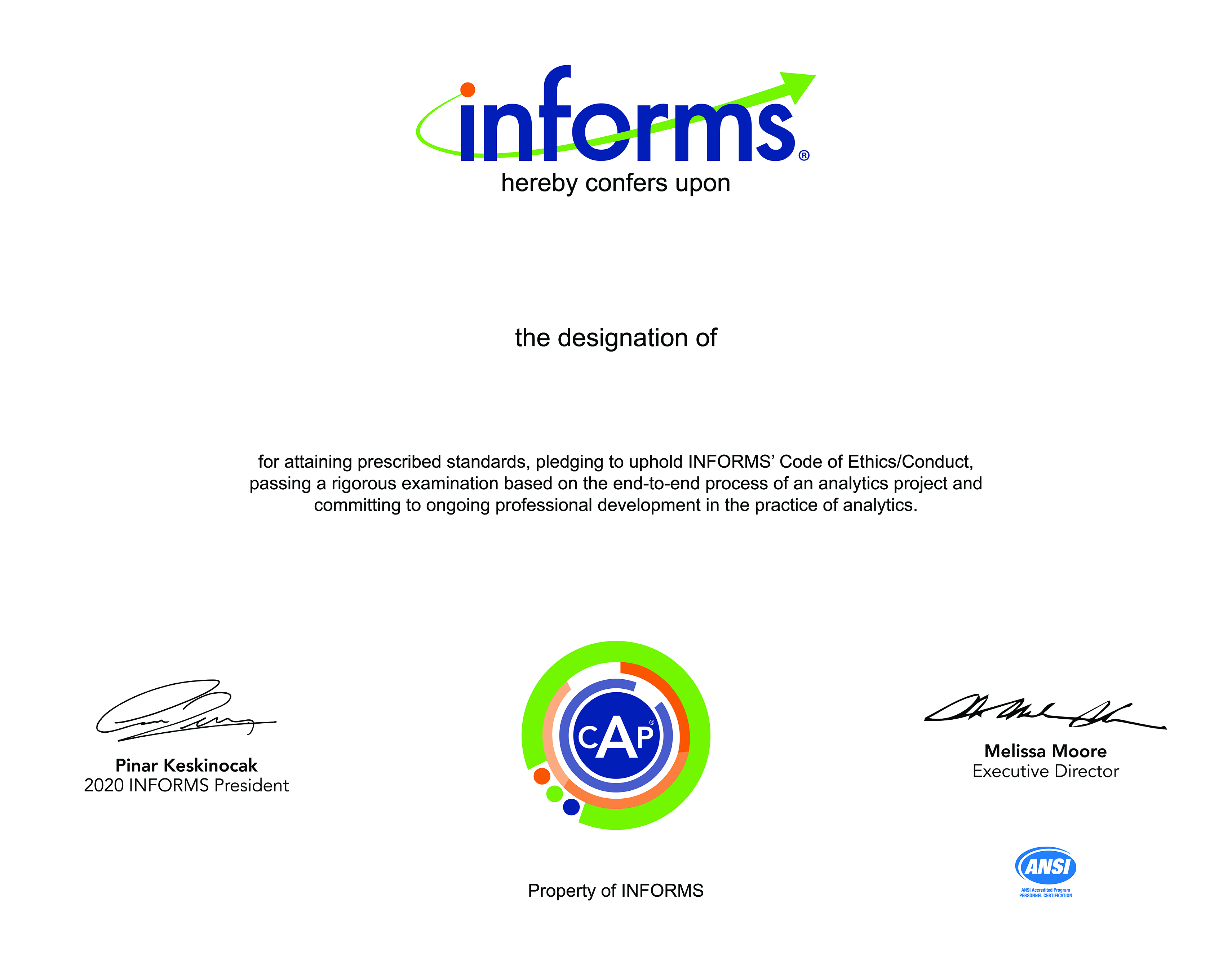 Analytics Certification Board Accredible Certificates Badges And