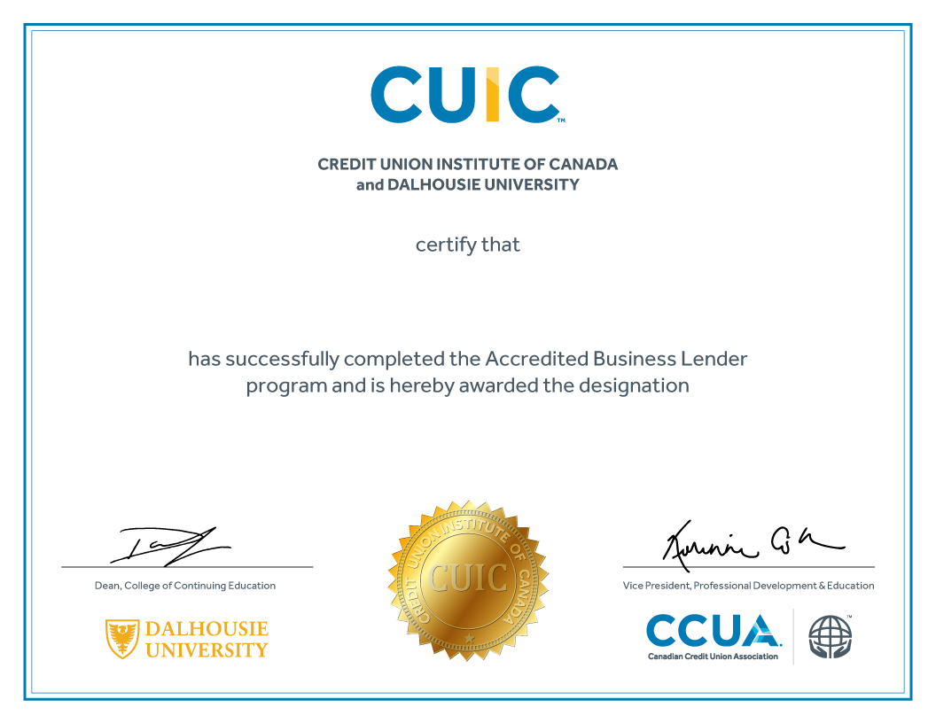 Credit Union Institute CUIC Inc And Dalhousie University credit-union-institute-cuic-inc-and-dalhousie-university