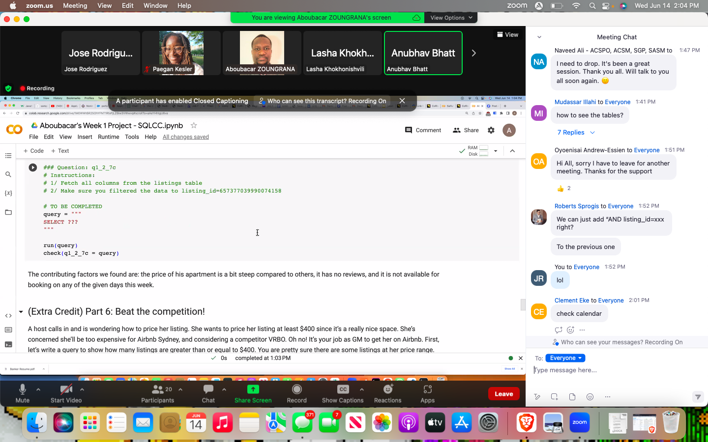 SQL Crash Course • Jose Rodriguez • Uplimit - Live group courses taught ...
