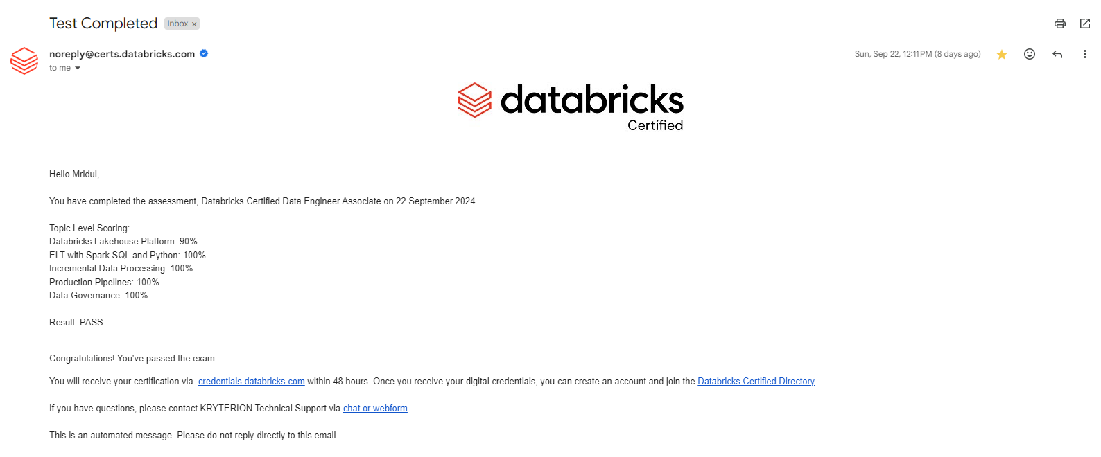 Databricks Certified Data Engineer Associate • Mridul Gupta ...