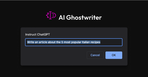AI Ghostwriter | tools | AI-Powered