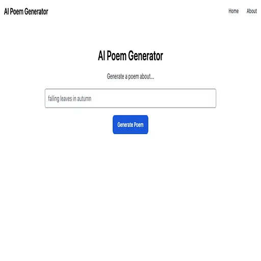 AI Poem Generator | tools | AI-Powered