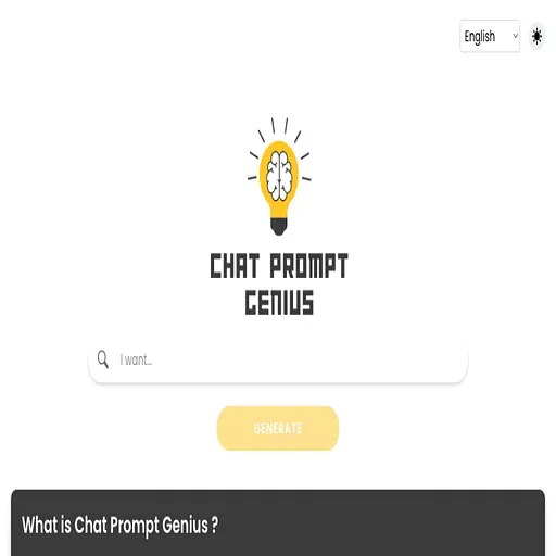 Chat Prompt Genius | tools | AI-Powered