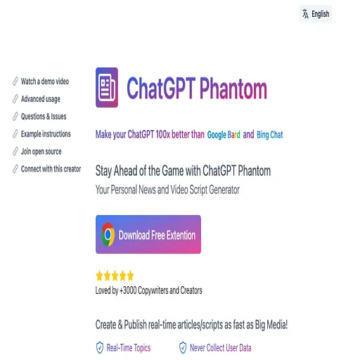 ChatGPT Phantom | tools | AI-Powered
