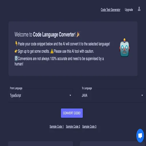 Code Language Converter | tools | AI-Powered