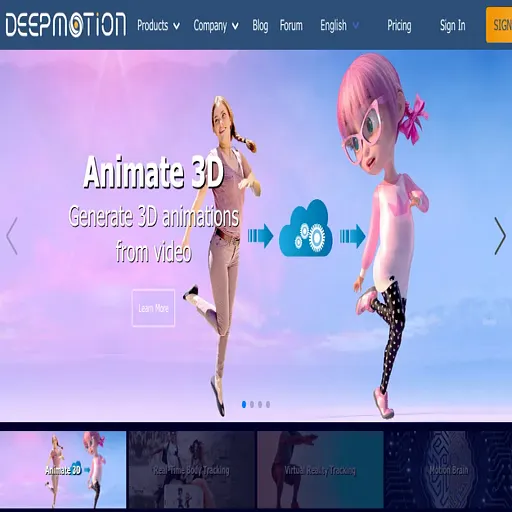 DeepMotion | tools | AI-Powered