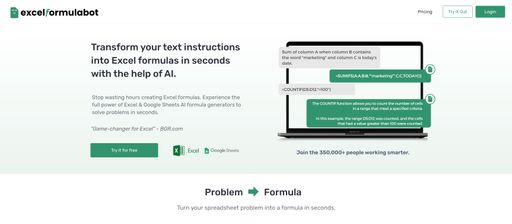 Excel Formula Bot | tools | AI-Powered