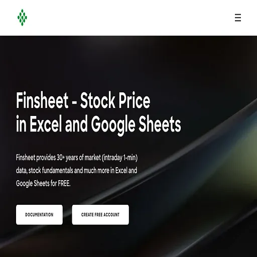Finsheet | tools | AI-Powered