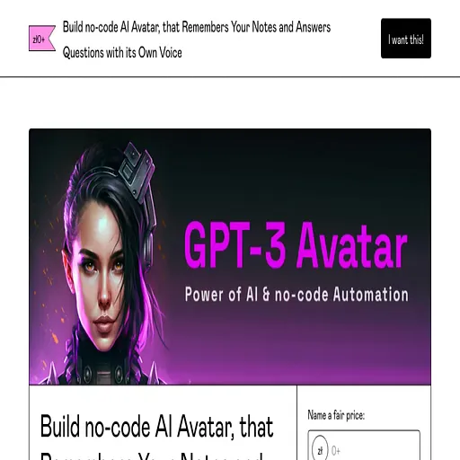 GPT-3 AI Avatar | tools | AI-Powered