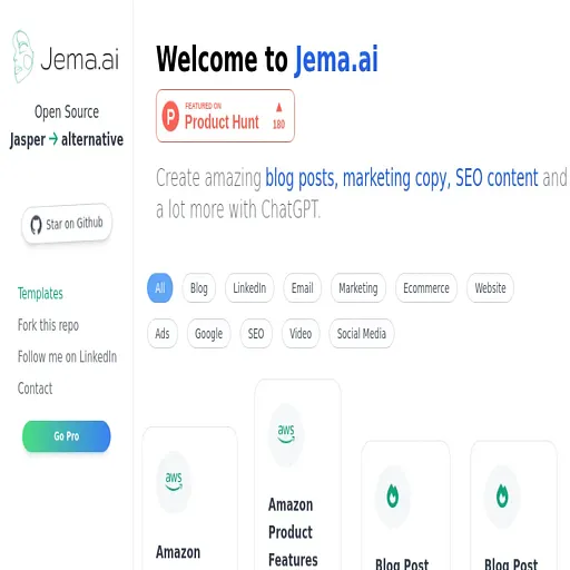 Jema AI | tools | AI-Powered
