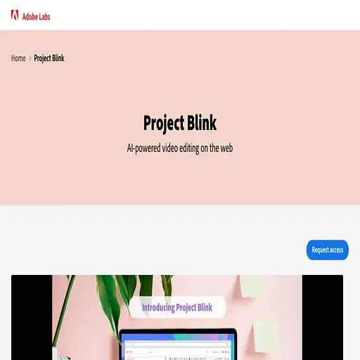 Project Blink | tools | AI-Powered