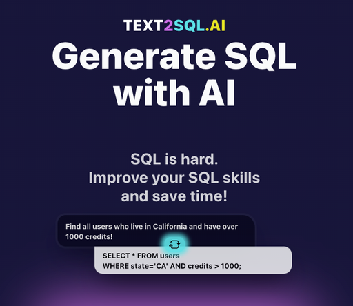 Text2SQL.AI | tools | AI-Powered