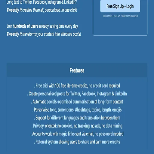 Tweetify It | tools | AI-Powered