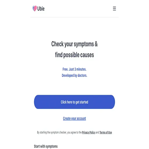 Ubie AI Symptom Checker | tools | AI-Powered