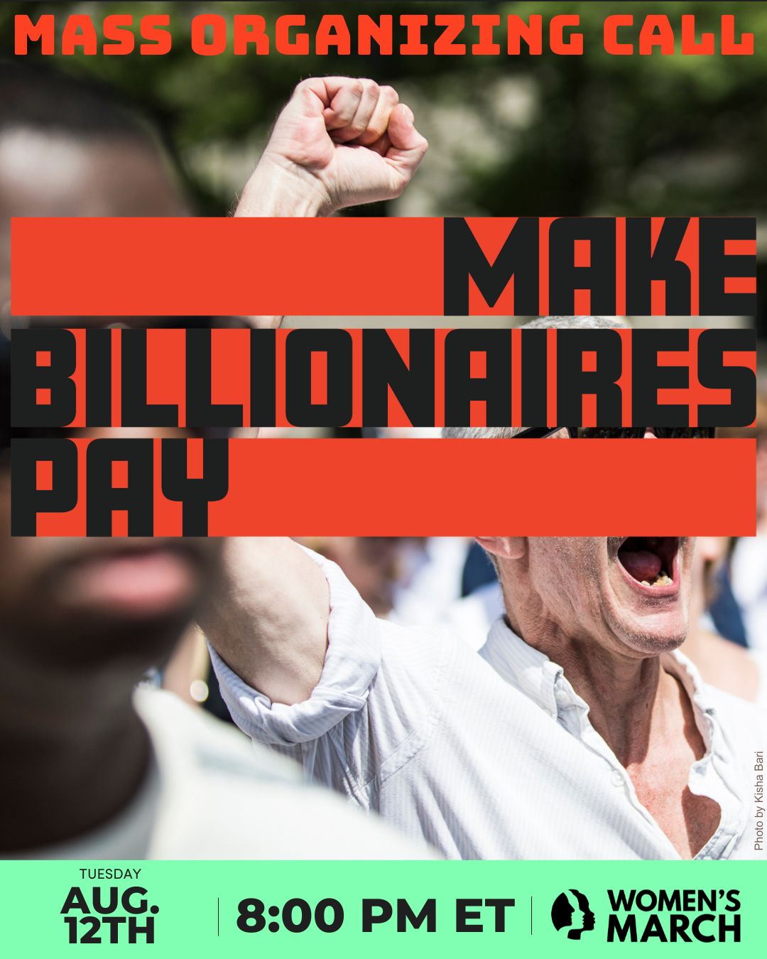 Make Billionaires Pay Mass Call | Women's March