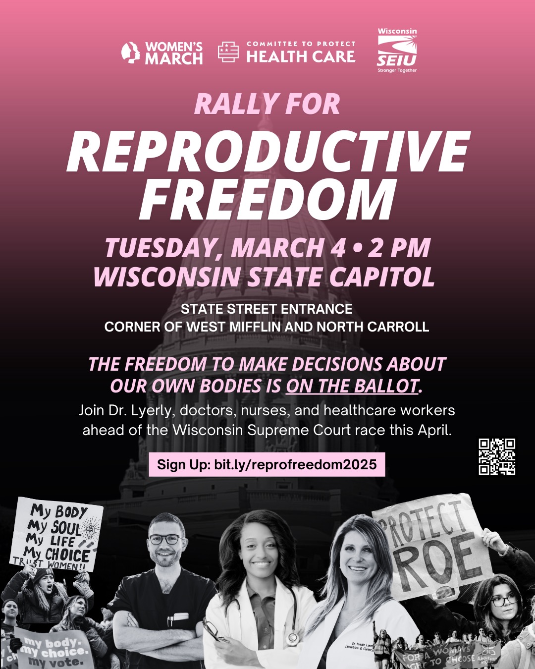 Rally for Reproductive Freedom at the Wisconsin State Capitol | Women's ...