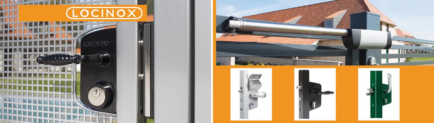 Locinox manufactures gate hardware for both swing and slide gates.