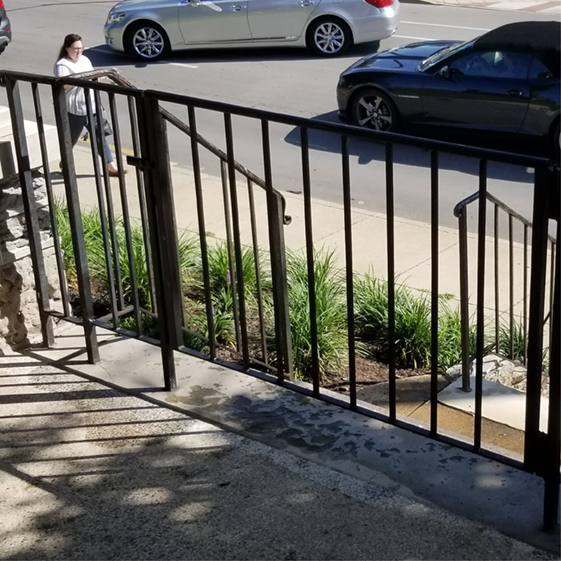 AIDI064 - Iron Guard Rail and Walkway Gate