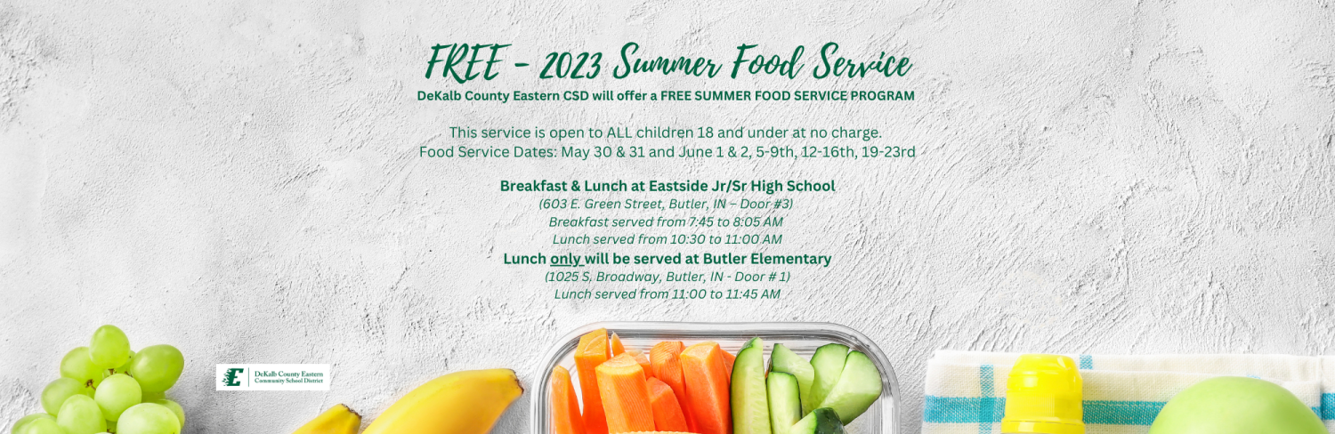 FREE Summer Food Service | DeKalb County Eastern Schools