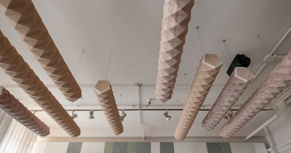 Stunning Printed Acoustics to Take Your Ceilings to New Heights - Kirei