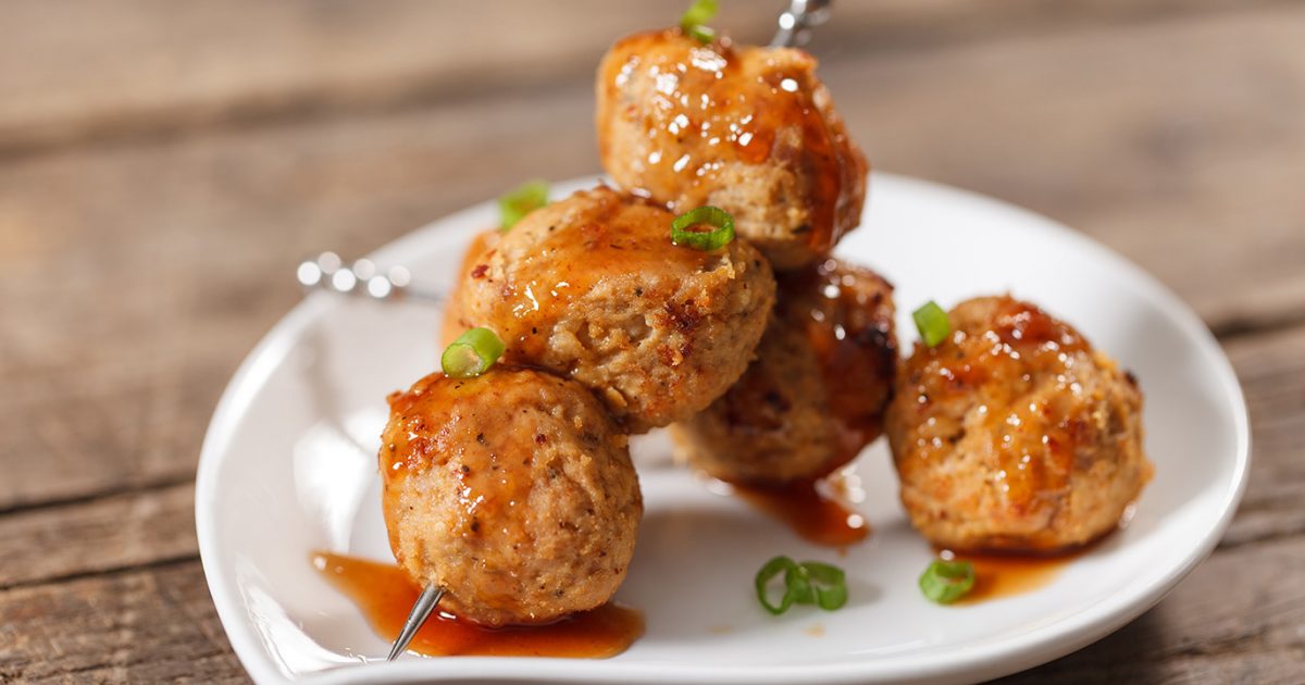 Duck Leg Confit Meatballs in Grand Marnier Sauce | Maple Leaf Farms