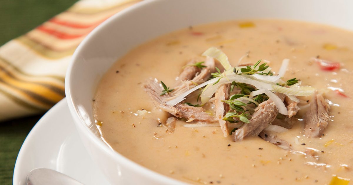 Ginger and Leek Duck Chowder Recipe | Maple Leaf Farms