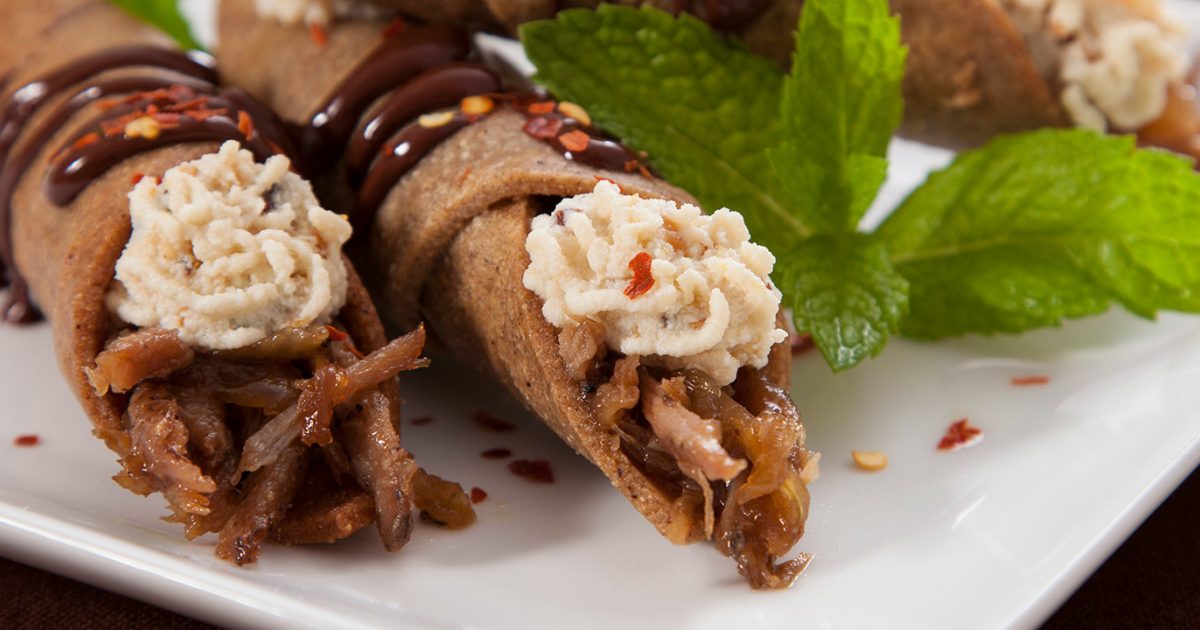 Savory Duck Confit Cannoli Recipe | Maple Leaf Farms