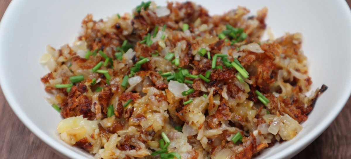 Cheesy Duck Fat Hashbrowns | Maple Leaf Farms