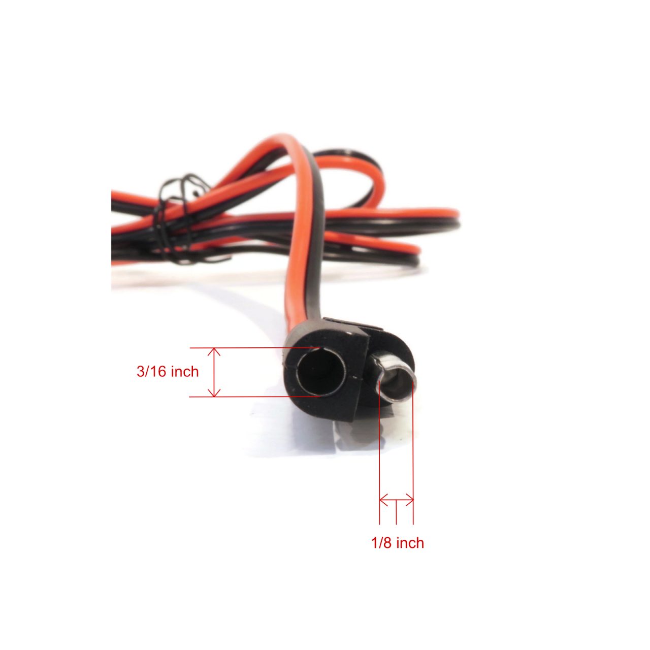 The ROP Shop 8' Wire Harness / Power Cable with Clamps - The Rop Shop