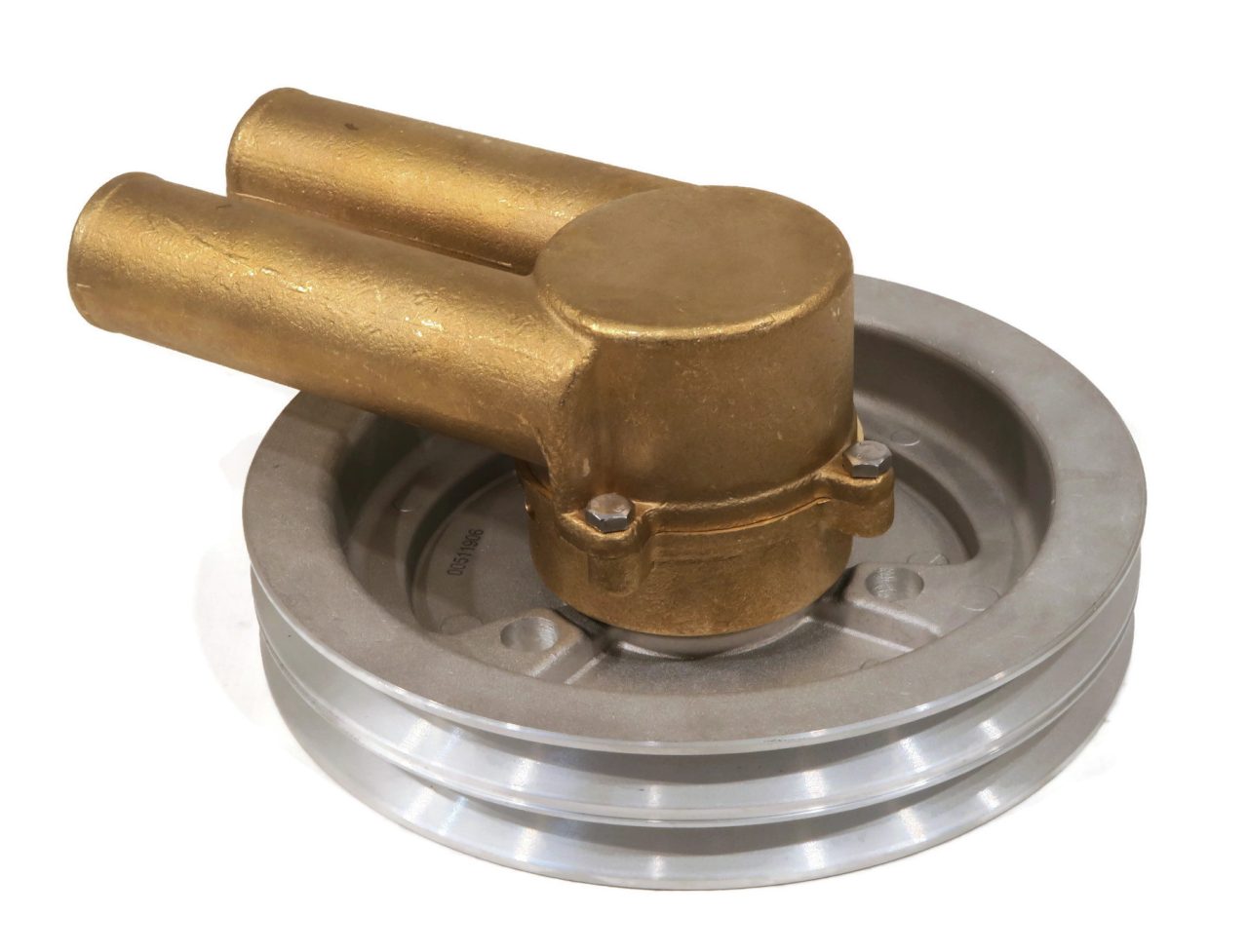 The ROP Shop Complete Raw Water Pump with Dual V-Belt Pulley for Volvo ...