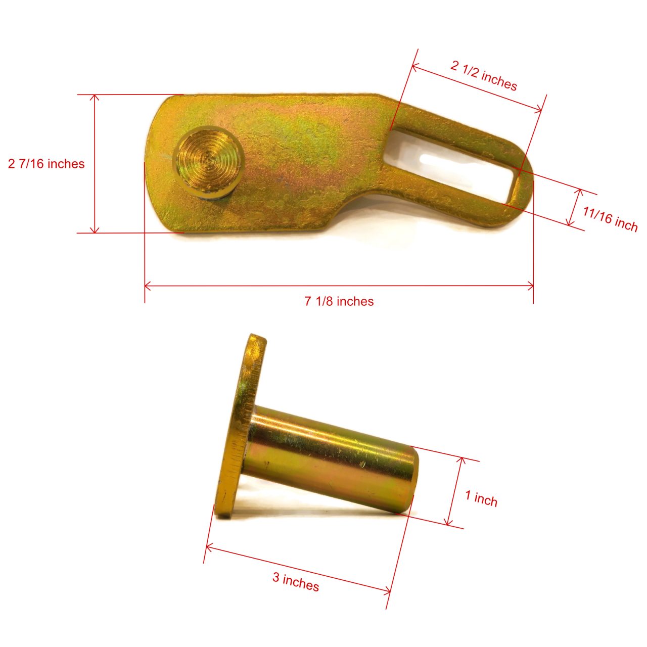 S.A.M. Buyers Heavy Duty Snowplow Pivot Pin Kit with Driver Side Pin ...