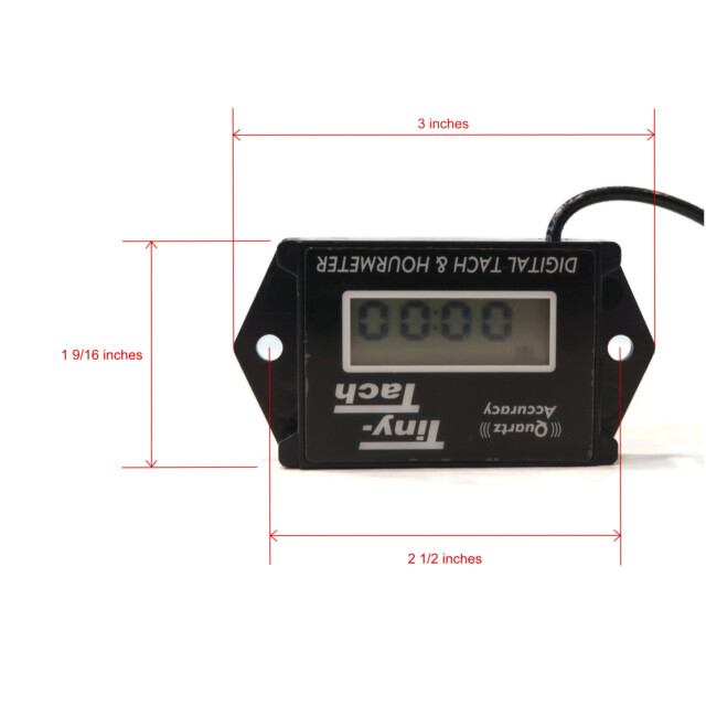 Genuine OEM Design Technology Inc. Tiny-Tach Digital Tachometer with 1 ...