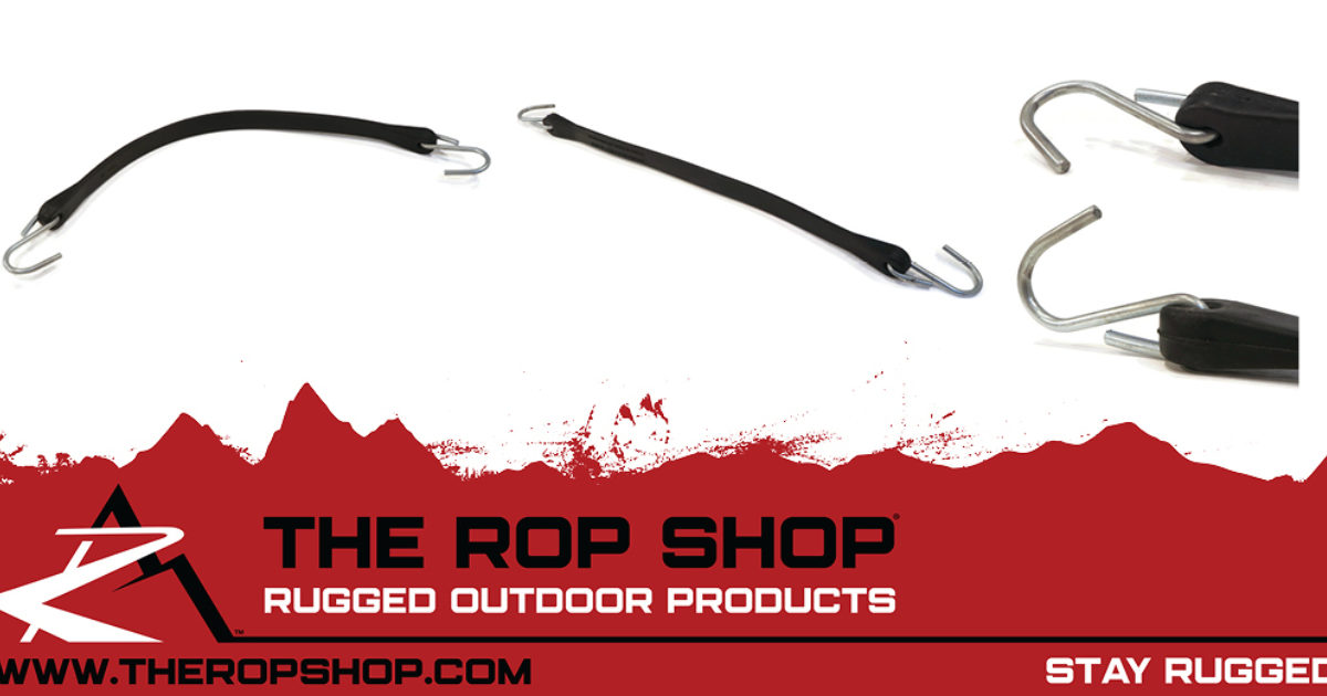 The ROP Shop 15" Black Rubber Tarp Strap - The Rop Shop