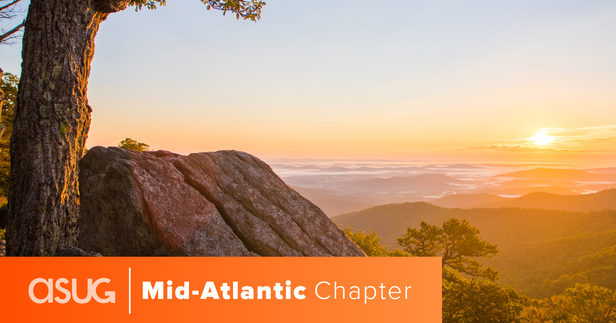 Mid-Atlantic Chapter Fall Meeting - September 2025 - ASUG
