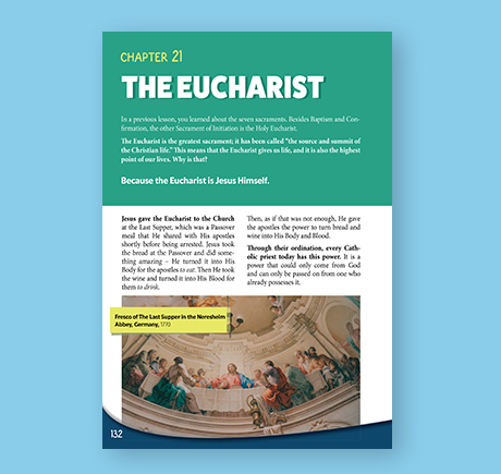 Confirmation - Chapter 21 - The Eucharist - CatholicBrain.com