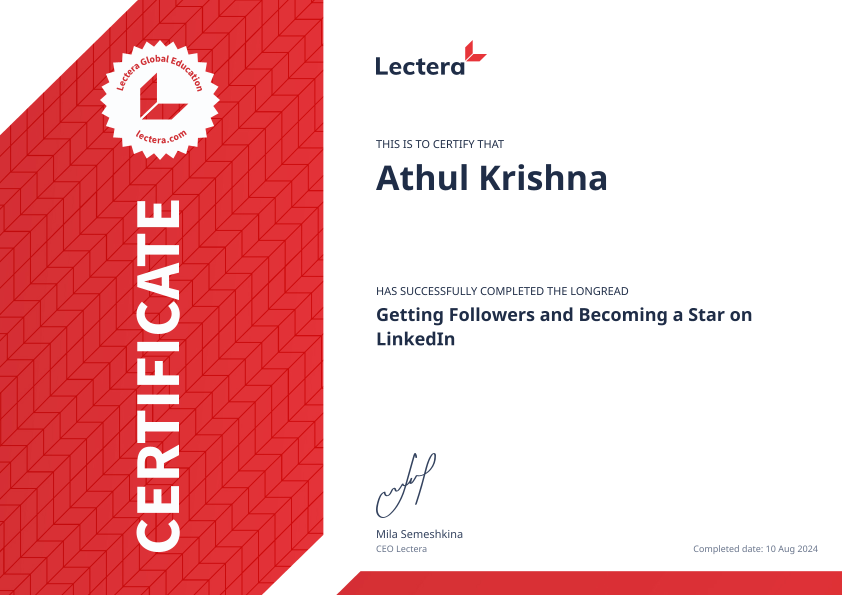 Athul Krishna - Innovator | Web Developer | Python (Flask, Django) | AI-Driven Solutions | Cloud ...