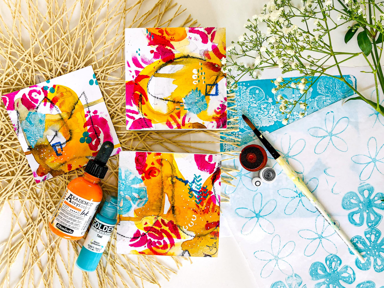 Painting Mini Abstracts for Beginners