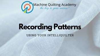 Recording patterns on IQ