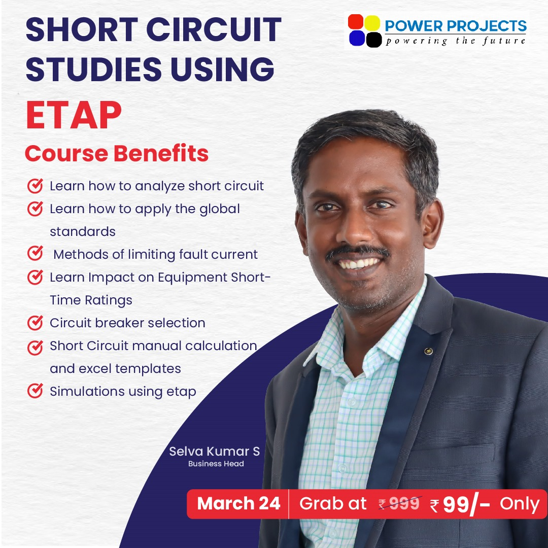 Short circuit studies using ETAP | ETAP Training | Short circuit analysis
