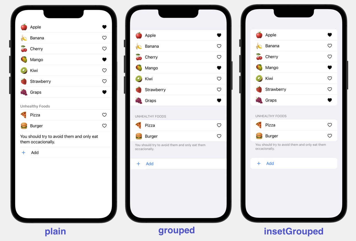 Customise List View Appearance In SwiftUI Examples Beyond The Default