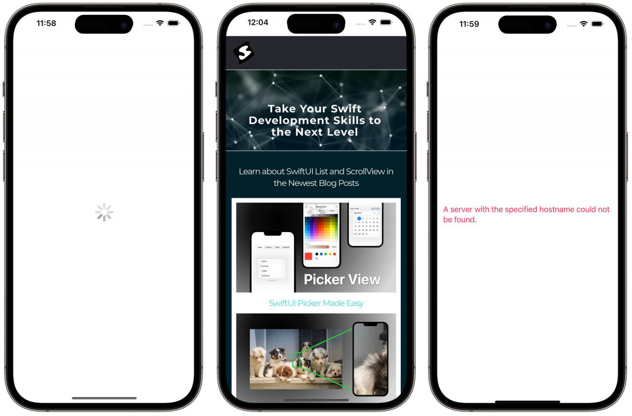 Loading a Web View in SwiftUI