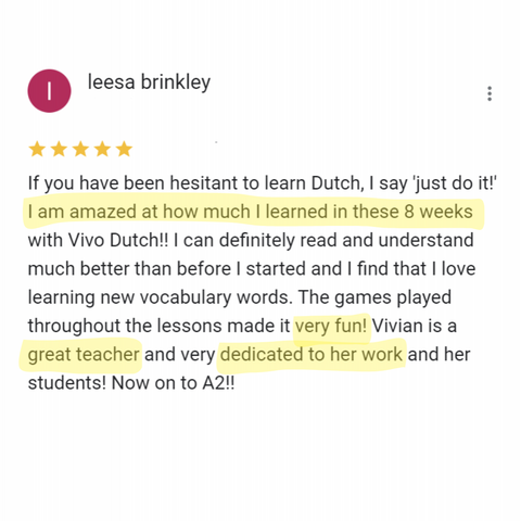 B1 Online Dutch Course | Vivo Dutch