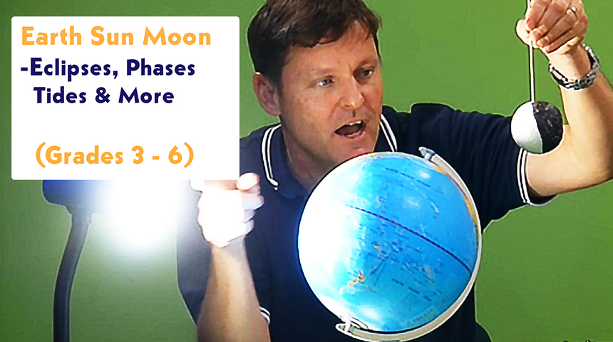 Earth, Sun & Moon Unit for Grade 3 to 6