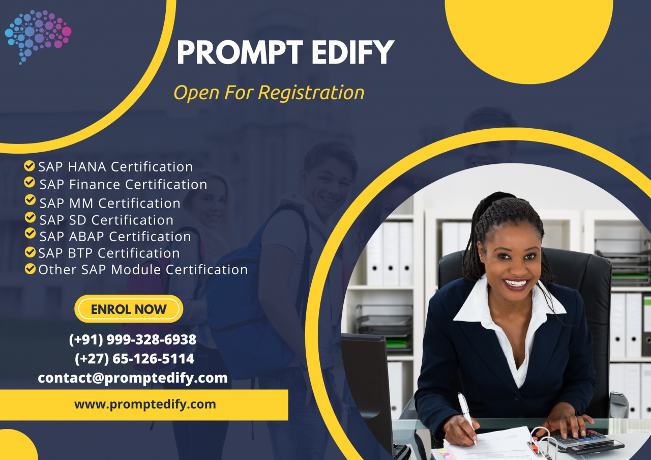 SAP ERP Training | Corporate SAP Training & Group Workshops | Prompt Edify