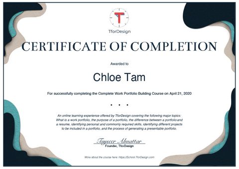 The Complete Work Portfolio Building Course | TforDesign