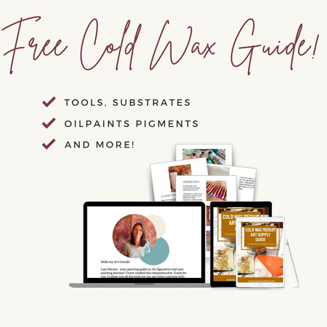 Online classes on (water-based) cold wax medium for oils and acrylics