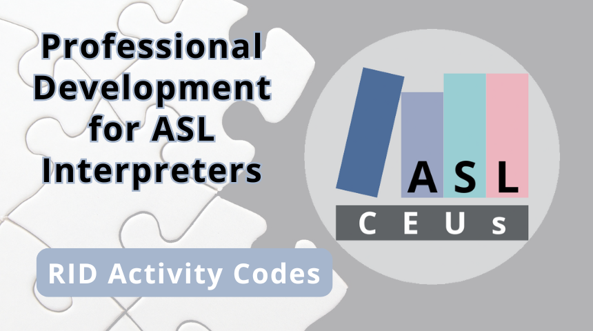 RID Activity Codes | ASLCEUs