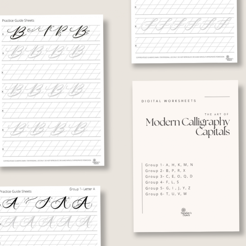The Art of Modern Calligraphy Capitals