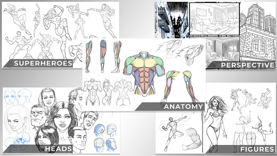 Comic Art and Figure Drawing Course Bundle