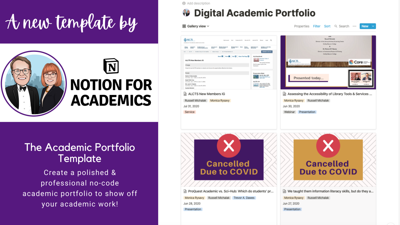 Academic Portfolio Template
